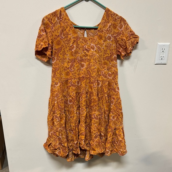 Target | Dresses | Target Orange Paisley Dress | Poshmark